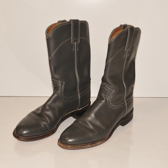 Justin Boots | Shoes | Justin Basics Roper Cowboy Boots Round Toe 36 ...